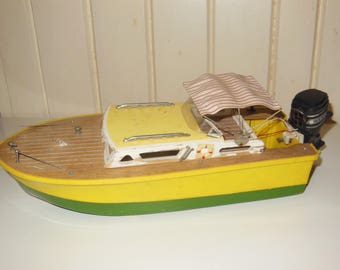 Vintage toy boat | Etsy