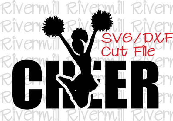 SVG DXF Cheer Word Cut File