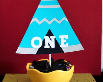 Teepee cake topper | Etsy