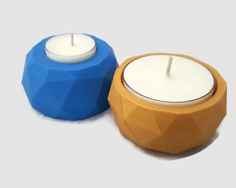 Geometric candles | Etsy