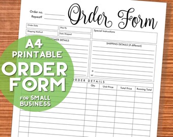 Order forms | Etsy