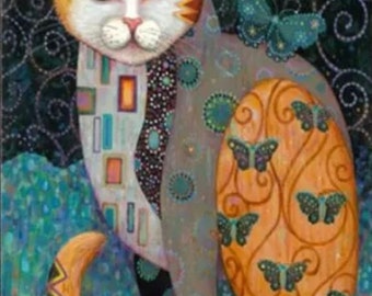 Calico cat art | Etsy