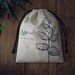 50 custom linen drawstring bag personalized drawstring pouch