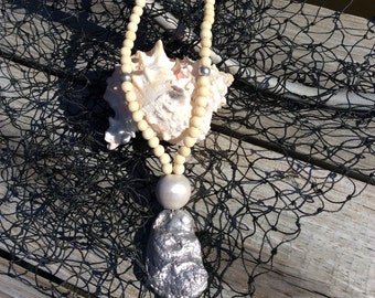 Oyster shell jewelry | Etsy