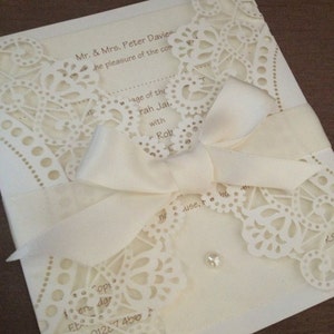 Doily invitation | Etsy