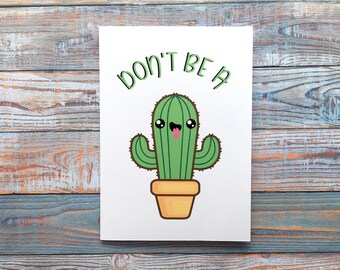 Cactus card | Etsy