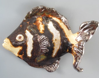 Pottery fish | Etsy