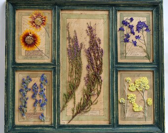 Pressed flower art | Etsy