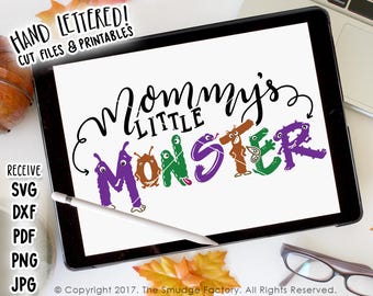 Mommys Little Monster SVG file Halloween SVG Boys Halloween