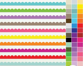 Scalloped borders | Etsy