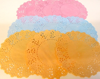 Pink paper doilies | Etsy