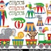 Carnival Circus Set Clipart Digital ClipArt Graphics