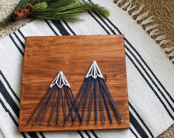 Mountain string art | Etsy