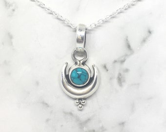 Turquoise moon | Etsy