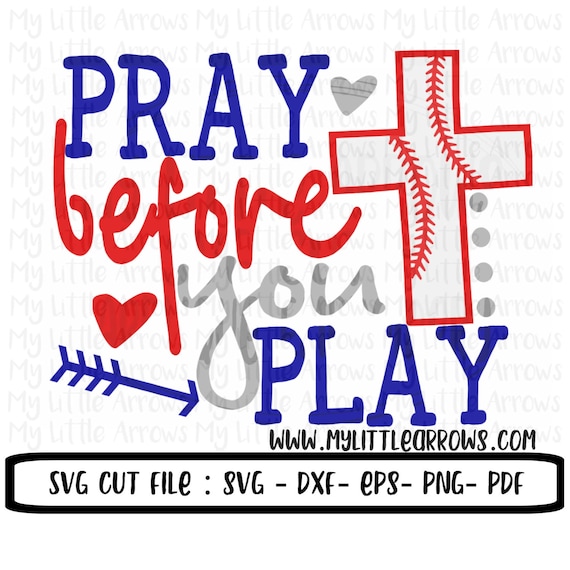 Pray before you play SVG DXF EPS png Files for Cutting