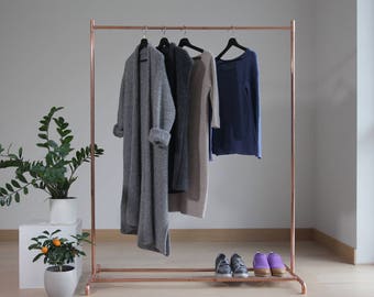 Copper clothing rack | Etsy