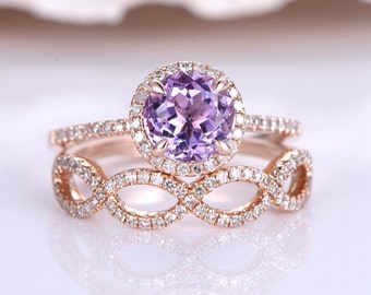 Amethyst engagement ring | Etsy