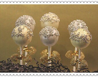 Silver cake pops | Etsy