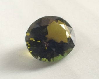 Olive green gemstone | Etsy