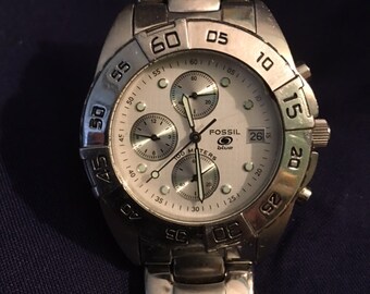 Fossil blue watch | Etsy