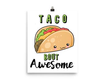 Taco poster | Etsy