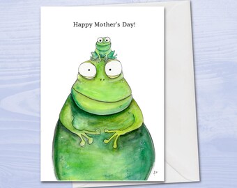 Frog card | Etsy