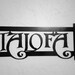 TALOFA Welcome Sign Metal Front Door Hanger Polynesian Art