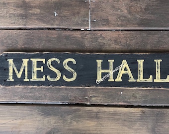 Little Soldier Personalized Mess Hall Sign