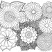 Flowers Doodle 2 Coloring Page Instant Download