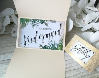 Will you be my bridesmaid message in a bottle Bridesmaid