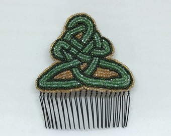 Celtic hair comb | Etsy