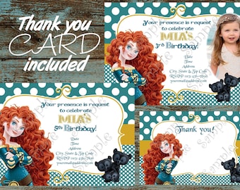Merida invitation | Etsy