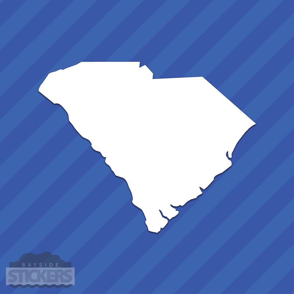 South Carolina SC State Outline Vinyl Decal Sticker