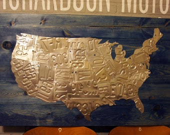 License plate map | Etsy