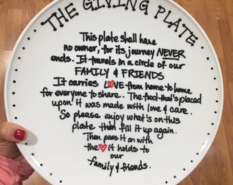 personalized plate with handwriting personalized gifts for