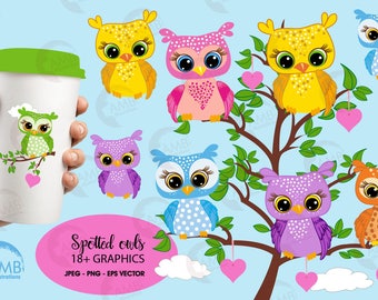 Woodland Animals Clipart Owl Rabbit Squirrel Fox Bear