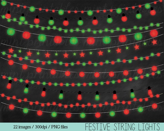 Christmas Lights Clipart String Lights Fairy Lights Clip Art