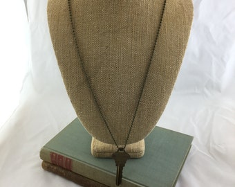 Vintage key necklace | Etsy