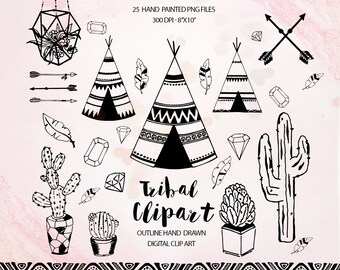 Tribal clipart | Etsy