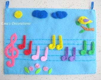 Felt music note | Etsy
