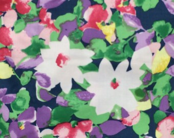 Large floral fabric | Etsy