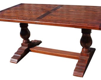 Farmhouse Trestle Table Legs X-Frame Table Legs Wood Table