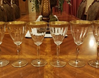 Tiffin stemware | Etsy