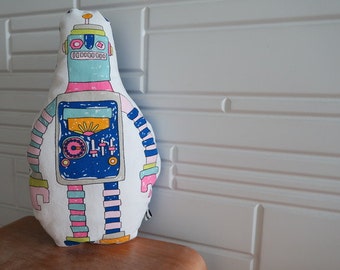 Robot plush | Etsy