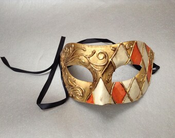 Harlequin mask | Etsy