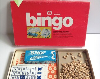 Wooden bingo numbers | Etsy