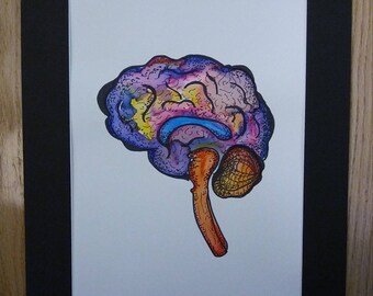 Brain painting | Etsy