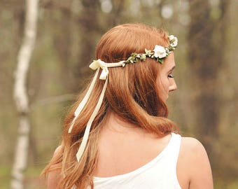 Flower hair wreath | Etsy