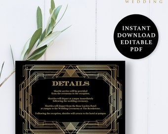 Great gatsby card | Etsy