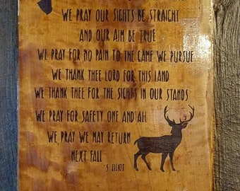 Hunters prayer | Etsy